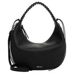 Beuteltasche Tamaris "Beutel TAS Kate", Damen, Gr. B/H/T: 32cm x 27cm x 11cm 0, schwarz (schwarz 100), Polyurethan, Taschen Beuteltasche