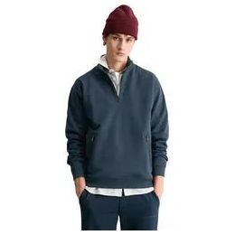 Marc O'Polo Sweatshirt MARC O'POLO DENIM "aus weicher Bio-Baumwolle", Herren, Gr. L, navy teal, Obermaterial: 100% Baumwolle, unifarben, relaxed fit, Rippb&uuml;ndchen, Sweatshirts Sweatshirt
