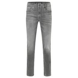 Slim-fit-Jeans MAC "Arne-Pipe light", Herren, Gr. 34, L&auml;nge 32, summer light grau, Denim/Jeans, Obermaterial: 90% Baumwolle, 8% Polyester, 2% Elasthan, figurbetont kn&ouml;chellang, Jeans Slim-fit-Jeans, schmaler figurbetonender Schnitt
