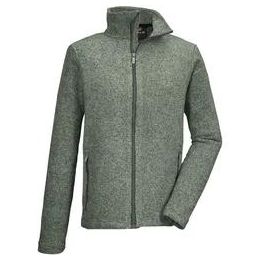 Fleecejacke "GS 4 MN KNTFLC JCKT", Herren, Gr. XXL, dunkelgr&uuml;n, Obermaterial: 53% Polyester, 47% Viskose, G.I.G.A. DX BY KILLTEC, Jacken Fleecejacke, Strickfleecejacke, Melange-Optik, Zipper-Taschen, Kinnschutz