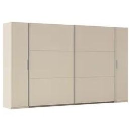 Schwebet&uuml;renschrank Rauch "Kleiderschrank Dreht&uuml;renschrank Schrank Garderobe KRONACH TOPSELLER", champagner, griffleisten alu, B:354cm H:210cm T:59cm, Holzwerkstoff, Schr&auml;nke, Schwebet&uuml;renschrank, mit Dreh- und Schwebet&uuml;ren und vielen Einlegeb&ouml;den MADE IN GERMANY