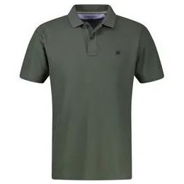 Poloshirt Lerros "Poloshirt mit COOL & DRY in GROSSEN GR&Ouml;SSEN", Damen, Gr. 4XL, chilled olive, 60% Baumwolle, 40% Polyester, ohne Ausschnitt, Shirts, &Uuml;bergr&ouml;&szlig;e, Feuchtigkeitsregulierend, angenehm k&uuml;hl, Pflegeleicht