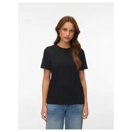 V&eacute;ro Moda T-Shirt VERO MODA "VMPAULINA SS T-SHIRT 2-PACK JRS", Damen, Gr. XS, schwarz pack:balsam gr&uuml;n, Jersey, Obermaterial: 100% Baumwolle, unifarben, regular fit normal, Rundhals, Shirts T-Shirt, Baumwolle, regular fit