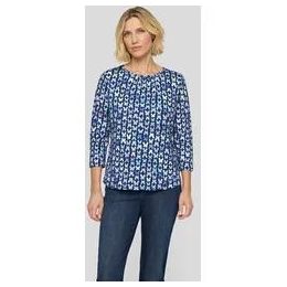Print-Shirt Rabe "T-Shirt", Damen, Gr. 44, dunkelblau, 100%Baumwolle, tailliert, Shirts