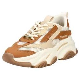 Sneaker Steve Madden "Steve Madden Sneaker Lederimitat", Herren, Gr. 39, braun, wei&szlig;, Lederimitat, Schuhe Sneaker