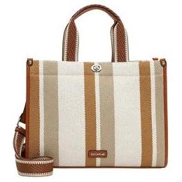 Emily & Noah Shopper EMILY & NOAH "Shopper E&N Jasmin", Damen, Gr. B/H/T: 36cm x 27cm x 14cm 0, beige (sand 420), Polyester, Taschen Shopper