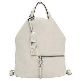 Rucksack Tamaris "Rucksack TAS Nele", Damen, Gr. B/H/T: 34cm x 32cm x 20cm, beige (ecru 320), Obermaterial: 60% Polyurethan PU. 40% Polyester PES., Rucks&auml;cke Rucksack
