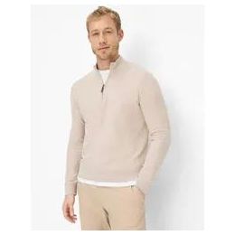 Strickpullover Brax "Style STEFFEN", Herren, Gr. XXXL (58/60), beige, Strick, 44% Baumwolle, 36% Leinen, 20% Polyester, Pullover Strickpullover