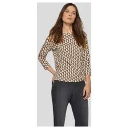 Print-Shirt Rabe "T-Shirt", Damen, Gr. 48, braun, 92%Baumwolle 8%Elasthan, tailliert, Shirts