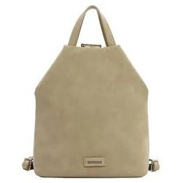 Emily & Noah Rucksack EMILY & NOAH "Rucksack E&N Jeanna", Damen, Gr. B/H/T: 30cm x 33cm x 17cm, gr&uuml;n (khaki 910), Obermaterial: 60% Polyurethan PU. 40% Polyester PES., Rucks&auml;cke Rucksack