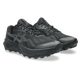 Trailrunningschuh asics "TRABUCO 14 Gore-Tex", Herren, Gr. 42,5, schwarz, graphite grau, Synthetik, Schuhe, wasserdicht, profiliertes Gummi-Laufsohlenprofil, mit Schn&uuml;rung, Topseller