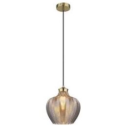 Globo LIGHTING H&auml;ngeleuchte "JESSICA", goldfarben matt, &Oslash; 25cm H: 120cm, 1 Stk., Leuchten, H&auml;ngelampe Esszimmer-Leuchte Esstischleuchte Wohnzimmer, H&auml;ngeleuchte