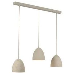 Sch&ouml;ner Wohnen LED Pendelleuchte "TRAVENTA", travertinoptik, 3, &Oslash; 21cm H: 120cm, 1 Stk., SCH&Ouml;NER WOHNEN-KOLLEKTION, Leuchten, SCH&Ouml;NER WOHNEN Kollektion, Travertinoptik, Downlight, LED Pendelleuchte