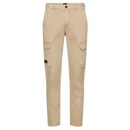 Cargohose Camel Active, Herren, Gr. 33, L&auml;nge 34, light beige, Web, Obermaterial: 97% Baumwolle, 3% Elasthan, unifarben, normal lang, Hosen Cargohose, mit Stretch