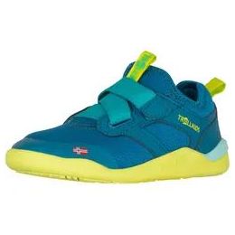Barfu&szlig;schuh Trollkids "KIDS BERGEN BAREFOOT HIKER", Kinder, Gr. 34, summernight blau, blau coral, cool lime, Synthetik, Schuhe Barfu&szlig;schuh