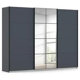 Kleiderschrank OTTO HOME "Schwebet&uuml;renschrank Schrank Garderobe W&auml;scheschrank BAVENO", schwarz, B:271cm H:210cm T:62cm, Holzwerkstoff, Schr&auml;nke, Kleiderschrank, in moderner Loft-Optik mit Griffleisten aus Metall MADE IN GERMANY