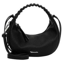 Beuteltasche Tamaris "Beutel TAS Kate", Damen, Gr. B/H/T: 20cm x 15cm x 10cm 0, schwarz (schwarz 100), Polyurethan, Taschen Beuteltasche
