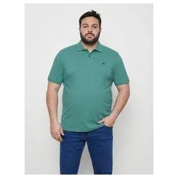 Poloshirt Lerros "Poloshirt mit COOL & DRY in GROSSEN GR&Ouml;SSEN", Damen, Gr. 3XL, soft teal, 60% Baumwolle, 40% Polyester, ohne Ausschnitt, Shirts, &Uuml;bergr&ouml;&szlig;e, Feuchtigkeitsregulierend, angenehm k&uuml;hl, Pflegeleicht