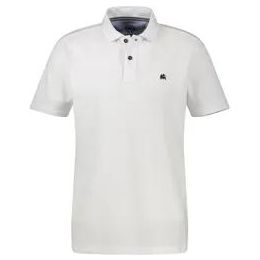 Poloshirt Lerros "Poloshirt mit COOL & DRY in GROSSEN GR&Ouml;SSEN", Damen, Gr. 5XL, wei&szlig;, 60% Baumwolle, 40% Polyester, ohne Ausschnitt, Shirts, &Uuml;bergr&ouml;&szlig;e, Feuchtigkeitsregulierend, angenehm k&uuml;hl, Pflegeleicht