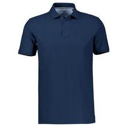 Poloshirt Lerros "Poloshirt mit COOL & DRY in GROSSEN GR&Ouml;SSEN", Damen, Gr. 5XL, storm blau, 60% Baumwolle, 40% Polyester, ohne Ausschnitt, Shirts, &Uuml;bergr&ouml;&szlig;e, Feuchtigkeitsregulierend, angenehm k&uuml;hl, Pflegeleicht