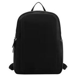 Rucksack Tamaris "Rucksack TAS Kimi", Damen, Gr. B/H/T: 35cm x 39cm x 13cm, schwarz (schwarz 100), Obermaterial: 60% Polyurethan PU. 40% Polyester PES., Rucks&auml;cke Rucksack