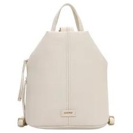 Rucksack SURI FREY "Rucksack SFY Gray", Damen, Gr. B/H/T: 31cm x 35cm x 18cm, beige (beige 400), Obermaterial: 60% Polyurethan PU. 40% Polyester PES., Rucks&auml;cke Rucksack