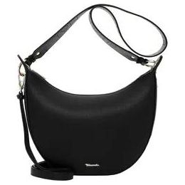 Beuteltasche Tamaris "Beutel TAS Kiri", Damen, Gr. B/H/T: 31cm x 30cm x 9cm 0, schwarz (schwarz 100), Polyurethan, Taschen Beuteltasche