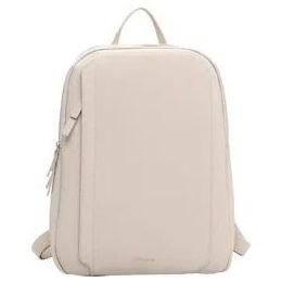 Rucksack Tamaris "Rucksack TAS Kimi", Damen, Gr. B/H/T: 35cm x 39cm x 13cm, beige (beige 400), Obermaterial: 60% Polyurethan PU. 40% Polyester PES., Rucks&auml;cke Rucksack