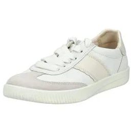 Sneaker Legero "Legero Sneaker Leder", Damen, Gr. 39, wei&szlig;, Leder, Schuhe Sneaker