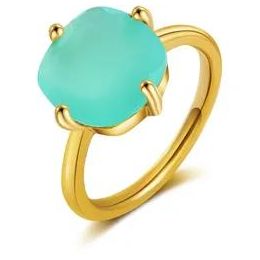 Fingerring AILORIA "Ring Aqua Chalcedon &Eacute;GLANTINE" Gr. 56, gr&uuml;n, Fingerringe, Damen, 56, Fingerring