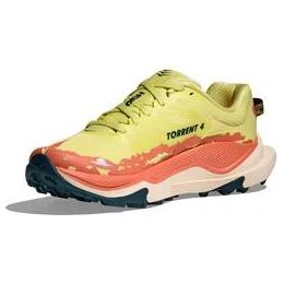 Trailrunningschuh Hoka One One "TORRENT 4", Damen, Gr. 38, yuzu, felds, Synthetik, Textil, Schuhe