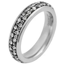 Adelia&acute;s Fingerring ADELIA ́S "Damen Ring aus Edelstahl mit Strass Steinchen" Gr. 62, silber, Fingerringe, Damen, 62, Edelstahl, Fingerring