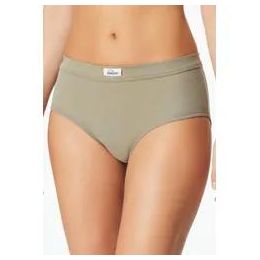 Panty Schiesser "Revival Kollektion", Damen, Gr. 46, 713, gr&uuml;n, Feinripp, Obermaterial: 95% Baumwolle, 5% Elasthan, k&ouml;rpernah, Unterhosen Panty, mit platziertem Rippmuster und breitem Bundgummi