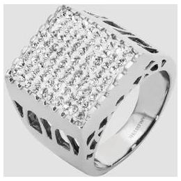 Adelia&acute;s Fingerring ADELIA ́S "Herren Ring aus Edelstahl mit Strass" Gr. 68, silber, Fingerringe, Herren, 68, Edelstahl, Fingerring