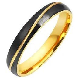 Adelia&acute;s Fingerring ADELIA ́S "Herren Ring aus Edelstahl" Gr. 64, schwarz, Fingerringe, Herren, 64, Edelstahl, Fingerring