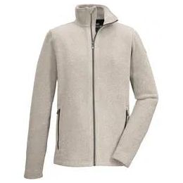 Fleecejacke "GS 5 MN KNTFLC JCKT", Herren, Gr. XXL, hellbeige, Obermaterial: 100% Polyester, G.I.G.A. DX BY KILLTEC, Jacken Fleecejacke, Strickfleecejacke, Melange-Optik, Rei&szlig;verschlusstaschen, Kinnschutz