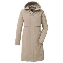 Parka Killtec "KOS 46 WMN PRK", Damen, Gr. 48, sand, Obermaterial: 100% Polyester;Futter: 100% Polyester, Jacken Parka, Wasserdichter Damenparka, atmungsaktiv, verstellbare Details