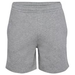 Shorts Hummel "HMLPULSE SWEAT SHORTS", Damen, Gr. XL (42), N-Gr, grau melange, Obermaterial: 51% Baumwolle, 40% Polyester, 9% Viskose, Hosen Shorts