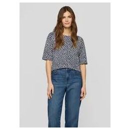 Print-Shirt Rabe "T-Shirt", Damen, Gr. 46, dunkelblau, 92%Baumwolle 8%Elasthan, tailliert, Shirts