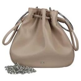 Henkeltasche Nero Giardini "Nero Giardini Taschen Lederimitat", Damen, Gr. onesize, dunkelbeige, Lederimitat, Taschen