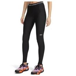Trainingstights Under Armour "HEATGEAR LEGGING", Damen, Gr. XXL, N-Gr, ultimate schwarz,, wei&szlig;, Obermaterial: 87% Polyester, 13% Elasthan, Hosen, f&uuml;r vielseitige Aktivit&auml;ten, leichtes Material, mit Elasthan-Anteil