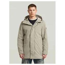 G-Star Raw Parka G-STAR "Clean Vodan Parka", Herren, Gr. M, elephant skin, Obermaterial: 54% Elastomultiester, 46% Polyester, Jacken Parka
