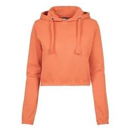 Sweatshirt Urban Classics "Urban Classics Damen Ladies Interlock Short Hoody", Damen, Gr. XL, rust orange, 60% Baumwolle, 40% Polyester, unifarben, Sweatshirts Sweatshirt