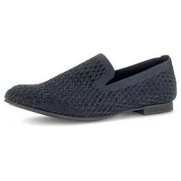 Slipper Gabor "Slipper", Damen, Gr. 39, blau, Schuhe Slipper