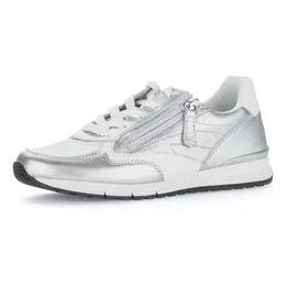 Sneaker Gabor "Sneaker low", Herren, Gr. 37,5, silber, Schuhe Sneaker