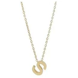Adelia&acute;s Kette ohne Anh&auml;nger ADELIA ́S "Damen Halskette &ndash; Buchstabe N aus Edelstahl 45+5", gold, Halsketten, Damen, 50cm, Edelstahl, Zum Verschenken &ndash; ideal zum Valentinstag
