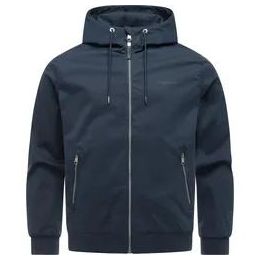 Outdoorjacke Ragwear "Stewie Twill YOUMODO", Herren, Gr. M (50), navy, Obermaterial: 100% Polyester. Futter: 100% Polyester, gerade h&uuml;ftbedeckend, hoch geschlossener Ausschnitt, &Auml;rmel ohne &Auml;rmelschlitz Rippstrickb&uuml;ndchen, Jacken Outdoorjacke, stylische Herren &Uuml;bergangsjacke mit gro&szlig;er Kapuze