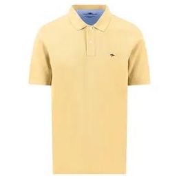 Poloshirt Fynch-Hatton, Herren, Gr. 4XL, pale gelb, Web, Obermaterial: 100% Baumwolle, unifarben, regular fit normal, ohne Ausschnitt, Shirts, mit Logo Stickerei