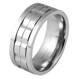 Adelia&acute;s Fingerring ADELIA ́S "Herren Ring aus Edelstahl" Gr. 58, silber, Fingerringe, Herren, 58, Edelstahl, Fingerring