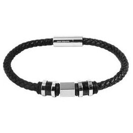 Adelia&acute;s Armband ADELIA ́S "Unisex Armband &ndash; Lederarmband aus Leder 21,5 cm", schwarz, Armb&auml;nder, Damen, 22cm, Leder, Armband, Sch&ouml;ne Geschenkidee zum Weihnachten